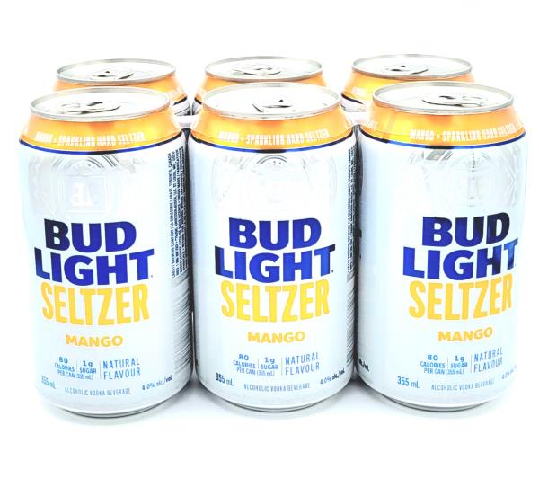 BUD LIGHT SELTZER MANGO 6pk – Sandy Lane Liquor
